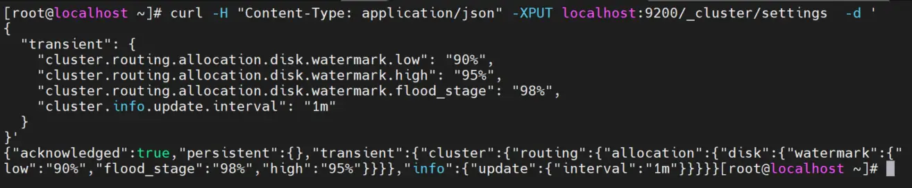 Elasticsearch 节点磁盘使用率过高，导致ES索引无法写入 | 随遇而安